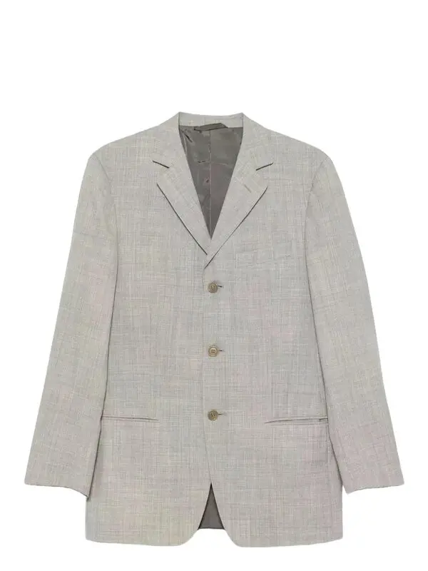 ROMEO GIGLI 1990s Notched-lapel Single-breasted Jacket - Grey