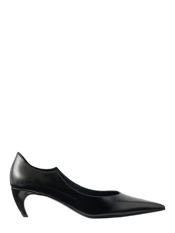 Khaite Valerie 55 Leather Pumps - Black
