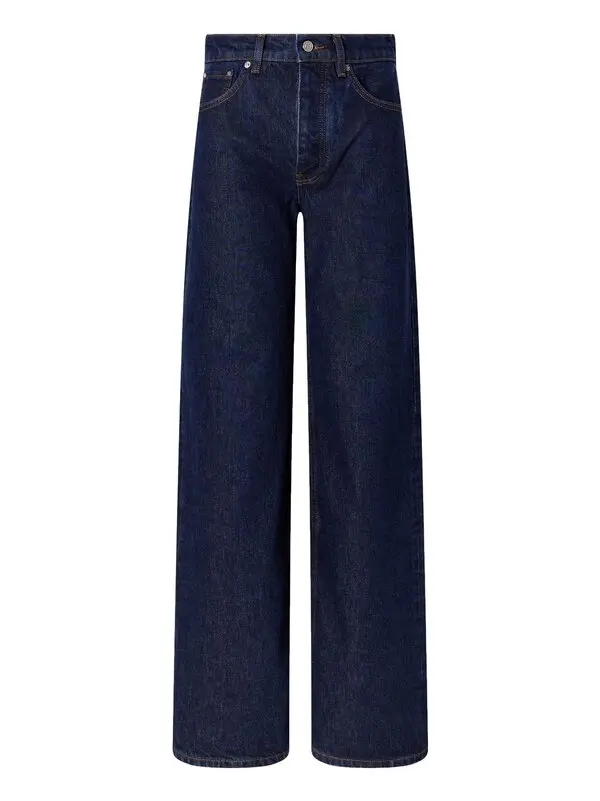 ANINE BING Hugh Jean 34' Straight-leg Jeans - Blue
