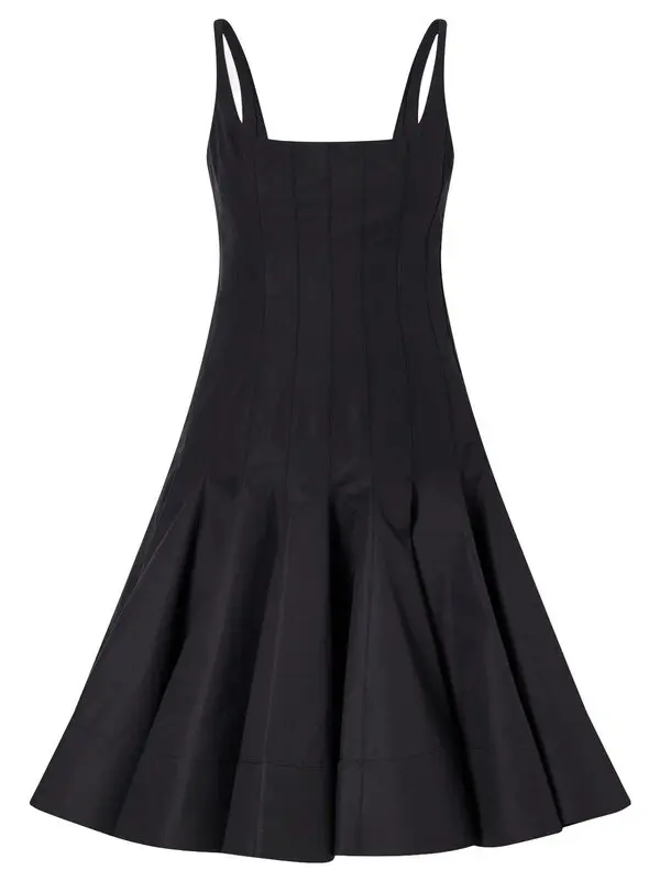 Jacquemus La Robe Agave Cotton Mini Dress - Black