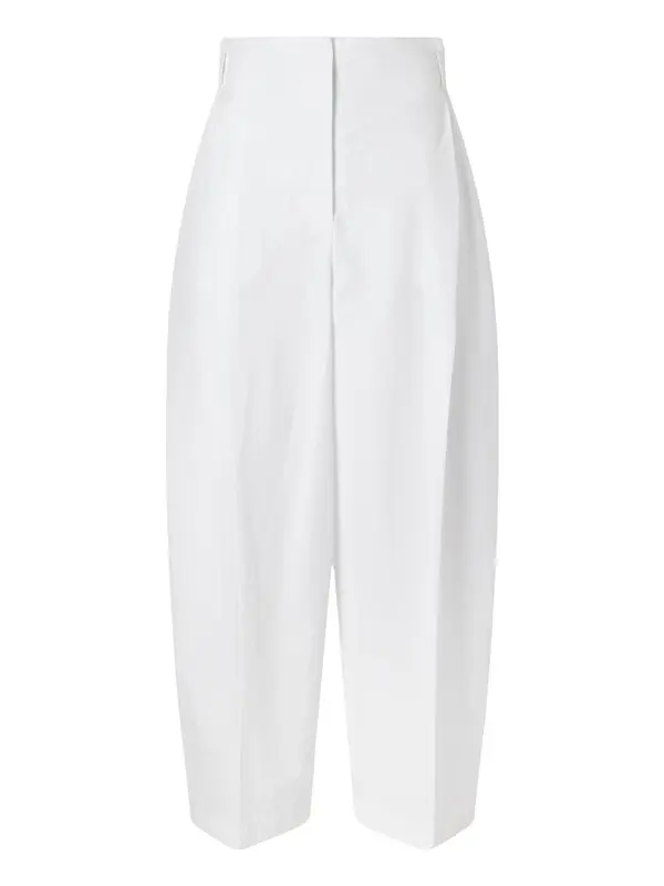 Jacquemus Miami Cotton Tapered Pants - White