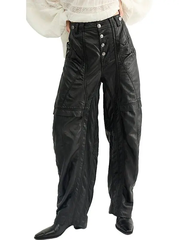 We The Free Definition Workwear Vegan Leather Pants At - Black