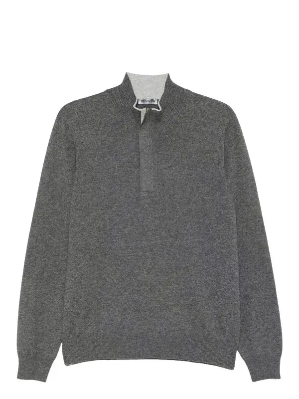VENGERA High-neck Sweater - Grey