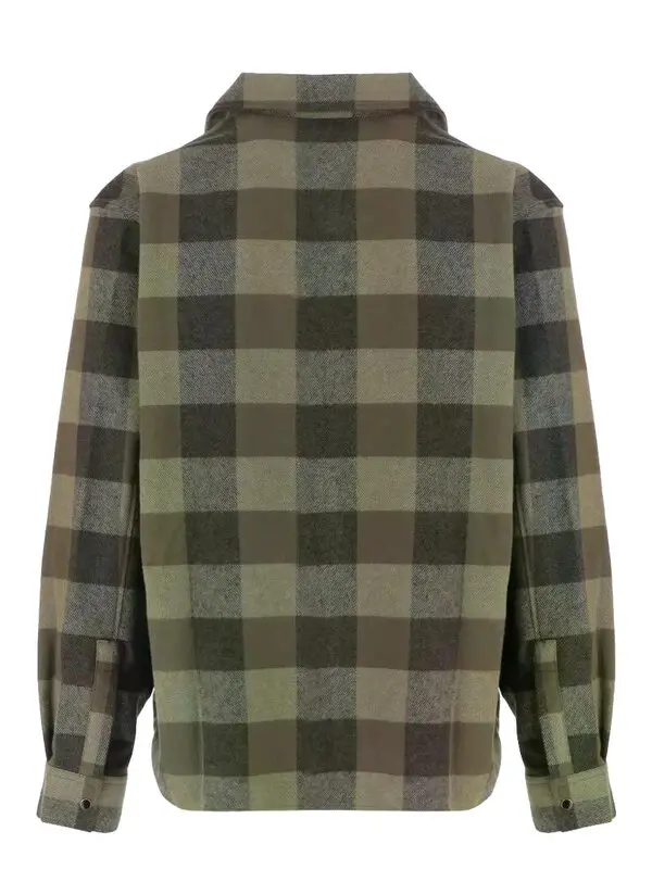 Amiri Check Logo-plaque Shirt - Green