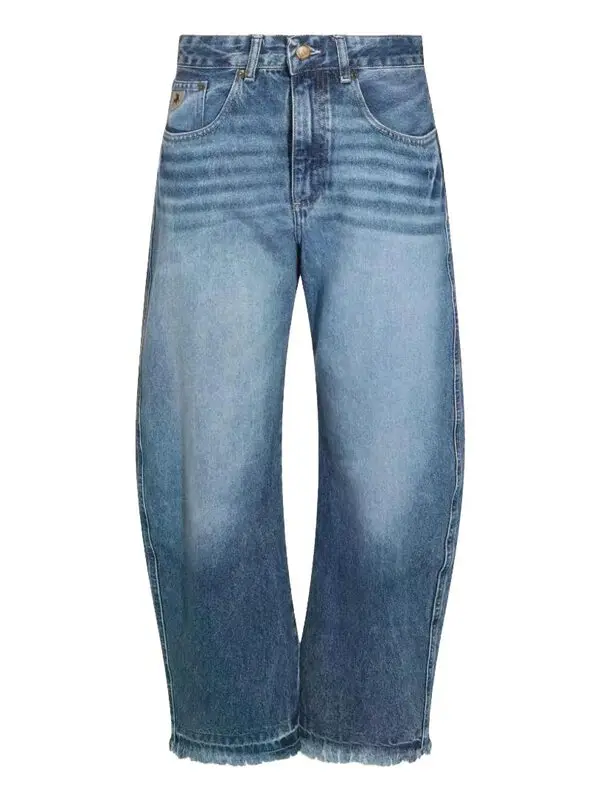 LOIS Frayed-hem Jeans - Blue