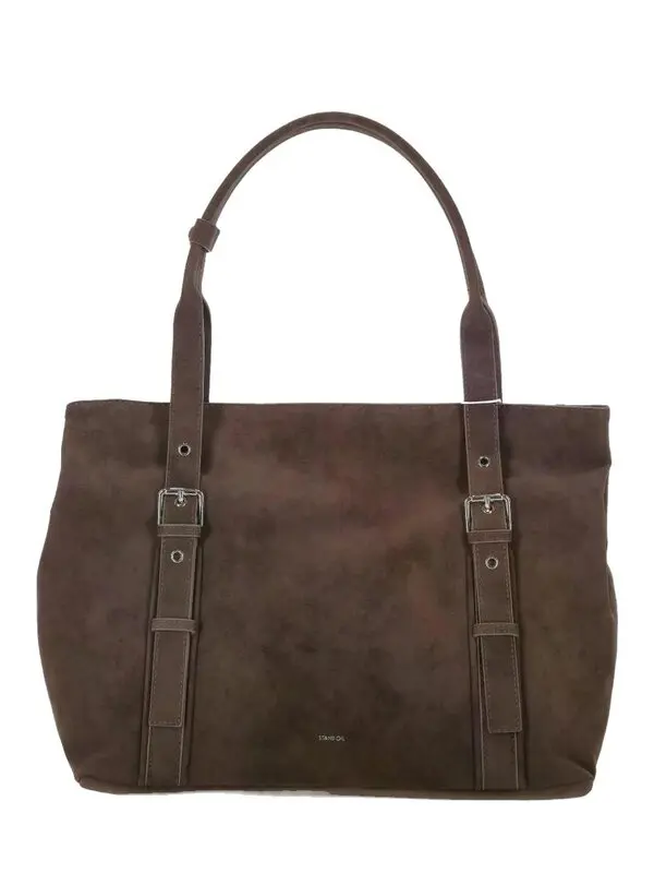 STAND OIL Buckle-detail Tote Bag - Brown