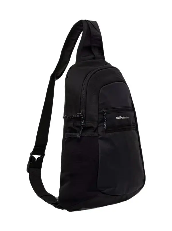 PEAK PERFORMANCE Logo-print Single-strap Backpack - Black