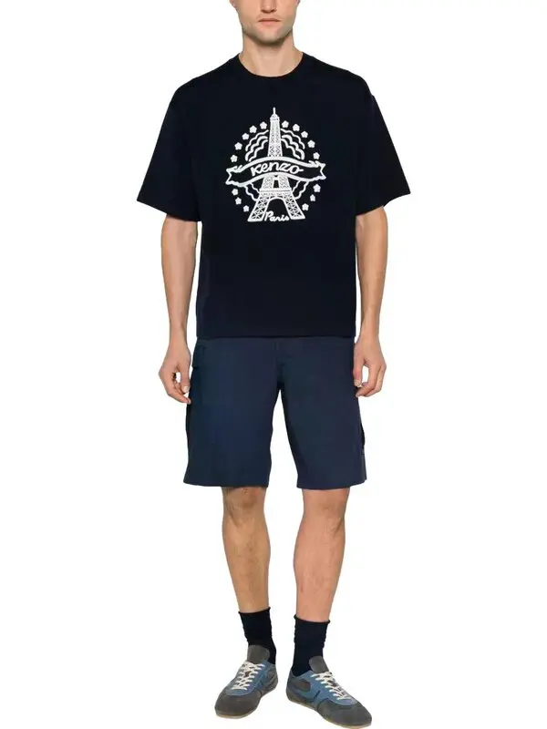 Kenzo Eiffel-tower T-shirt - Blue