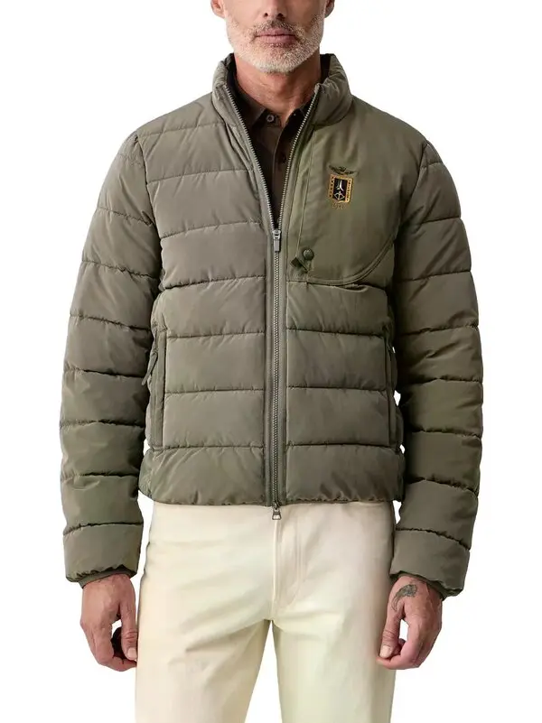 AERONAUTICA MILITARE Logo-patch Padded Jacket - Green