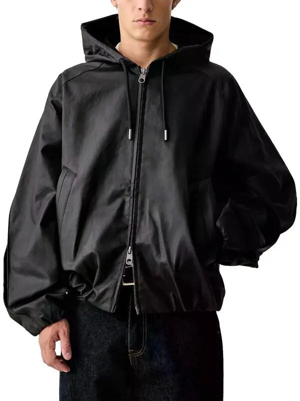 Rains Hooded Raglan-sleeve Jacket - Black