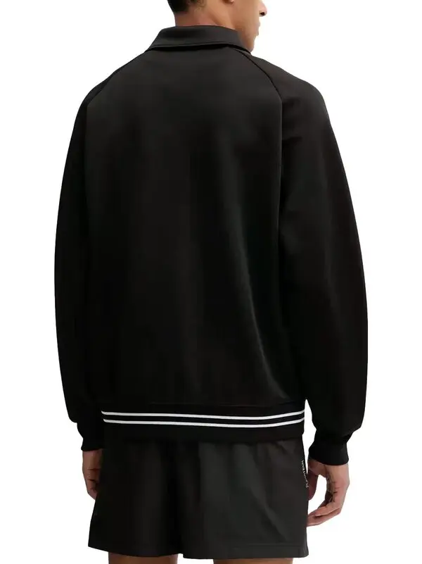 PUMA Logo-print Zip-up Overshirt - Black