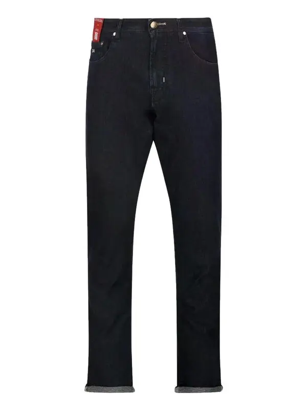 TRAMAROSSA Michelangelo Logo-patch Slim-fit Jeans - Blue