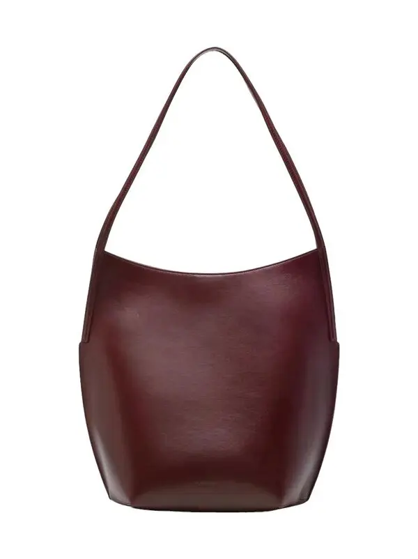 JIL SANDER Kante Logo-debossed Leather Tote Bag - Red