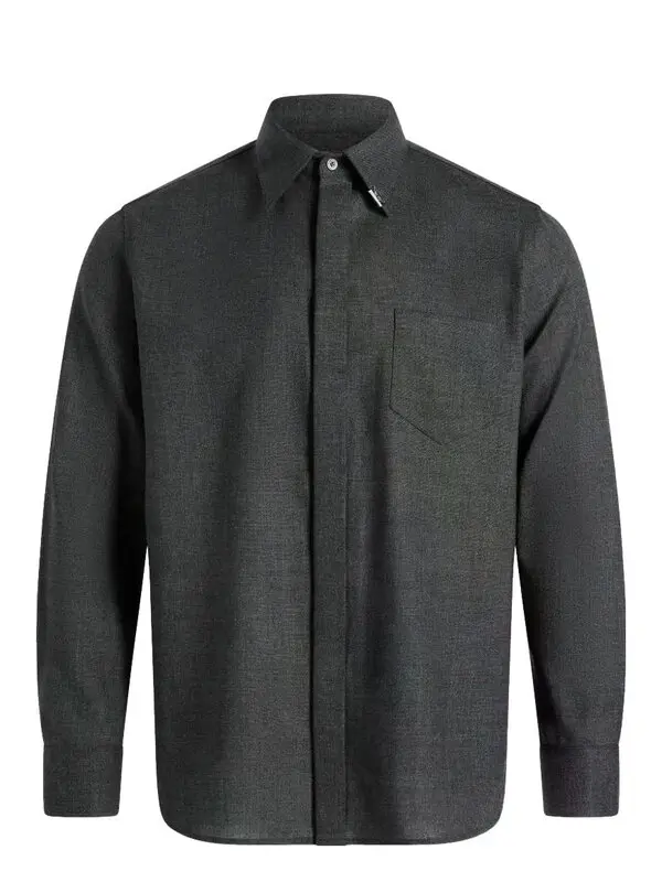 Public School Mccarren Mohair-blend Shirt - Grey