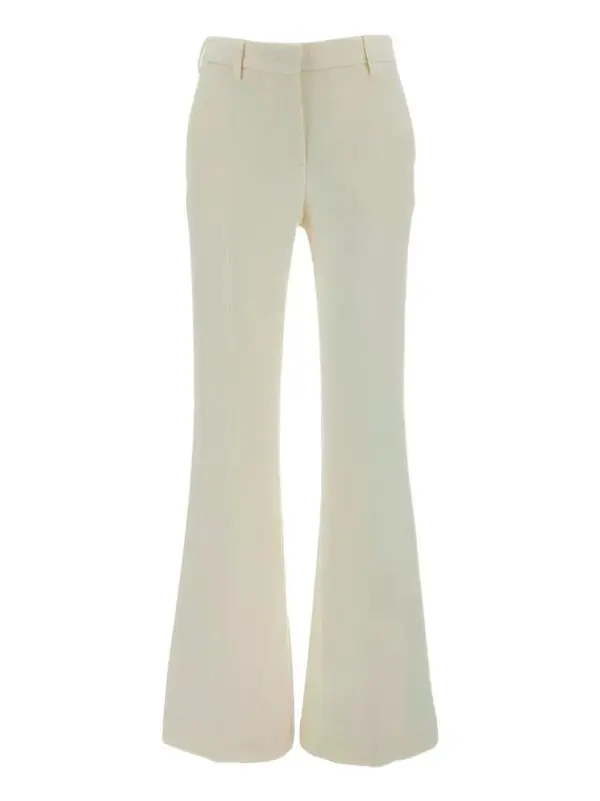 Alberto Biani Wide-leg Cady Trousers - Neutrals