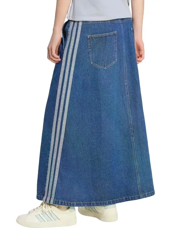 Adidas Stadium Washed Denim Skirt - Blue