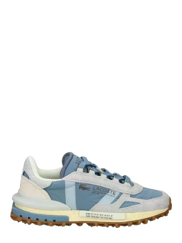 Lacoste Elite Active Logo-print Panelled Sneakers - Blue