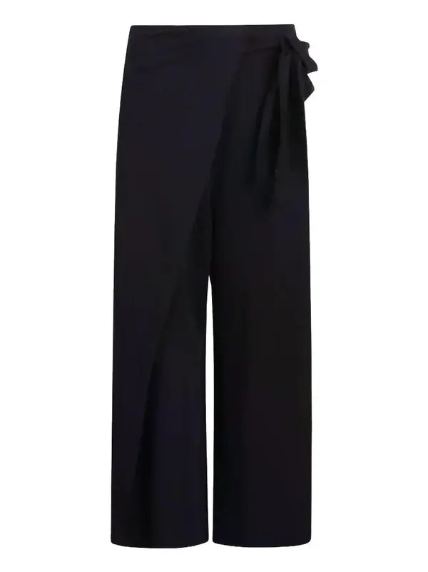 JOVONNA Zozo Wrap-style Palazzo Pants - Blue