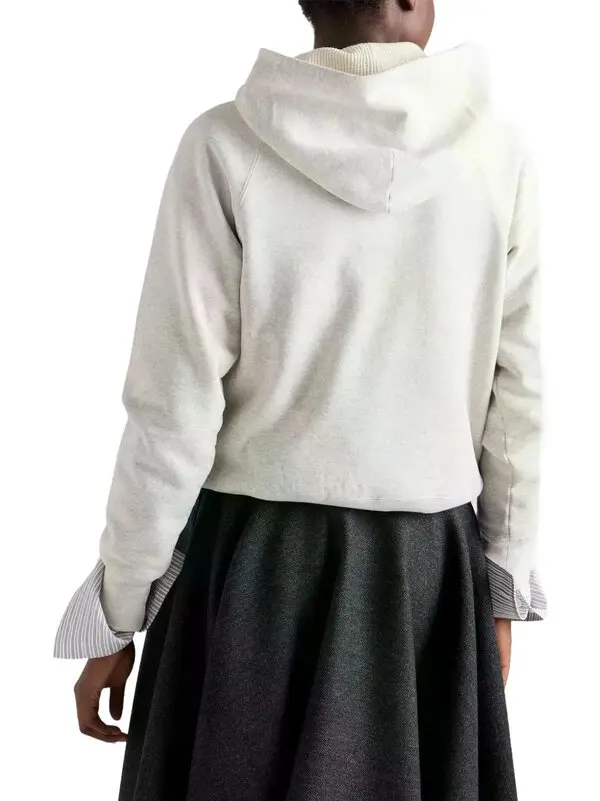 Prada Cotton Fleece Hoodie - Grey