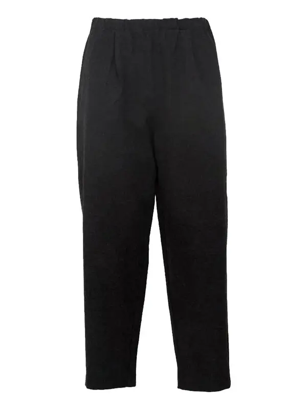 Apuntob Pleated Elasticated-waist Trousers - Black