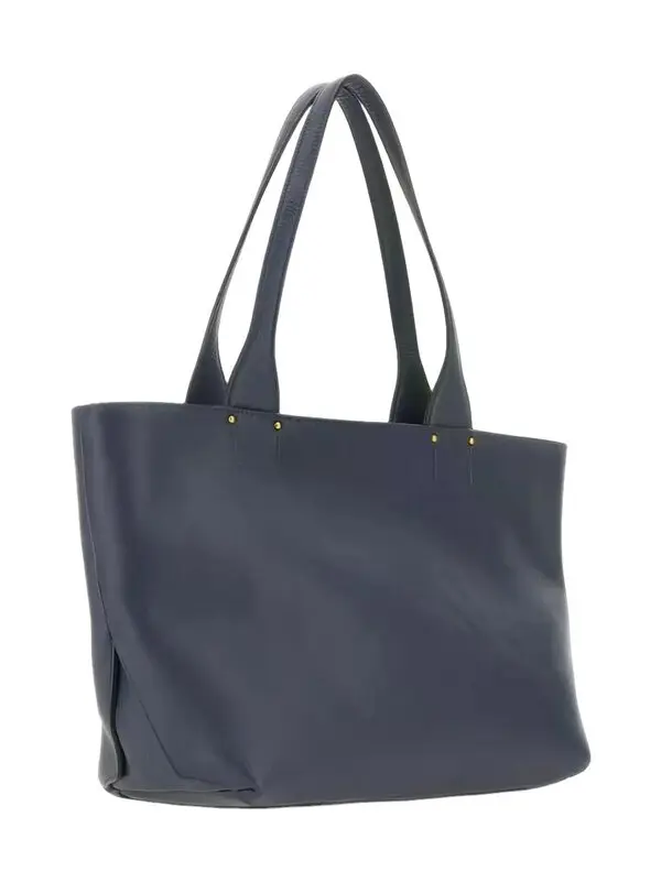 GIANNI CHIARINI Zip-fastening Leather Tote Bag - Blue