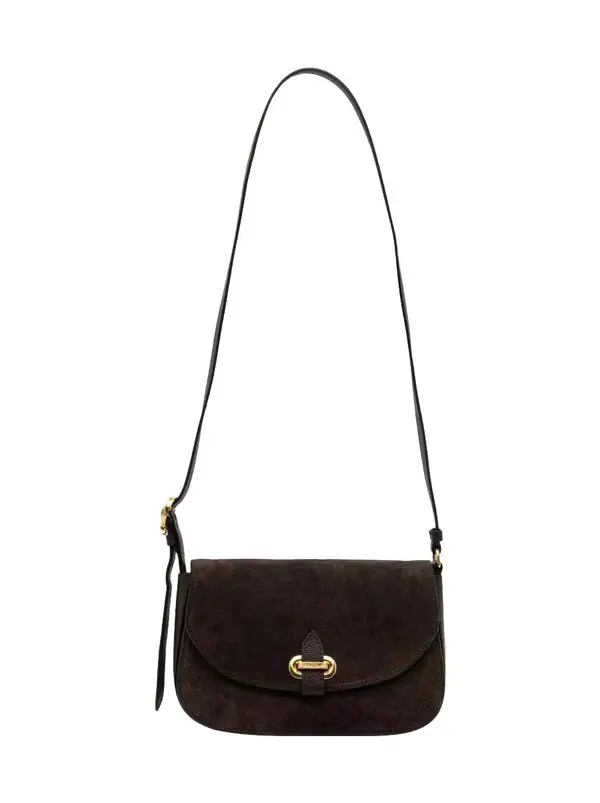 POLLINI Fence Suede-leather Crossbody Bag - Brown