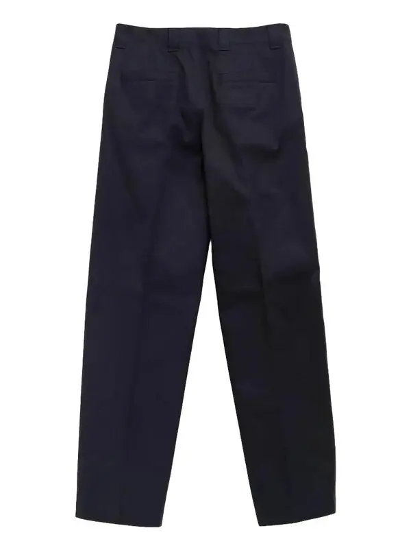 Gucci Belt-loop Logo-print Trousers - Blue