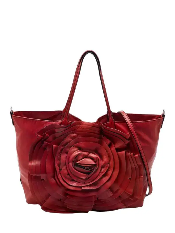 Valentino Garavani Petale Rose Tote Bag - Red