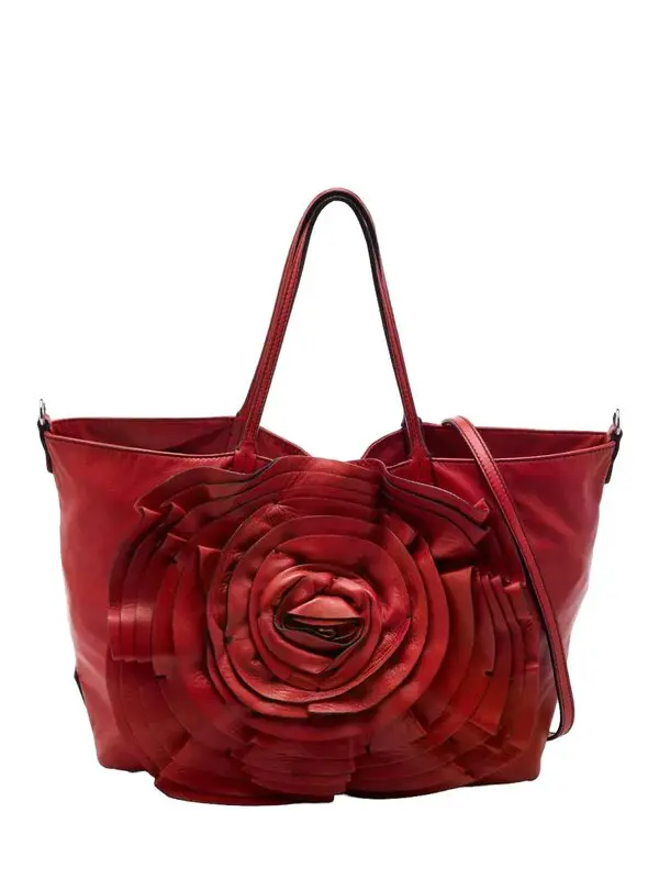 Valentino Garavani Petale Rose Tote Bag - Red
