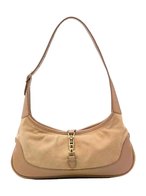 Gucci Jackie 1961 Suede Shoulder Bag - Neutrals