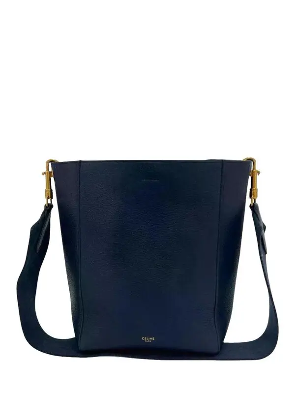 Celine 2018 Small Seau Sangle Bucket Bag - Blue