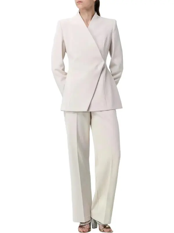 HANITA Asymmetric-front Coat - Neutrals