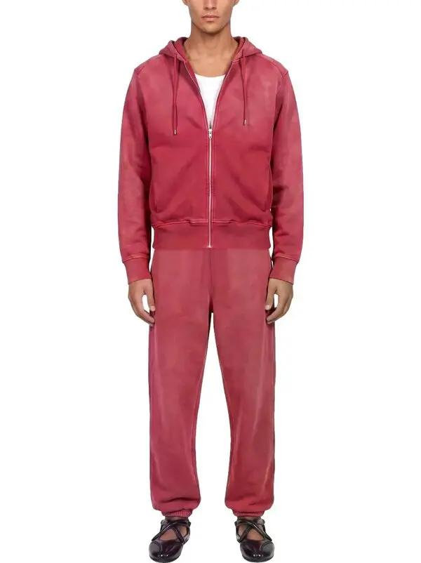 ENTIRE STUDIOS Faded Zip-up Hoodie - Red