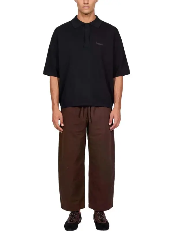ENTIRE STUDIOS Short-sleeved Polo Shirt - Black