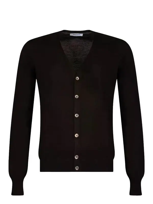 GRAN SASSO V-neck Button-up Cardigan - Brown
