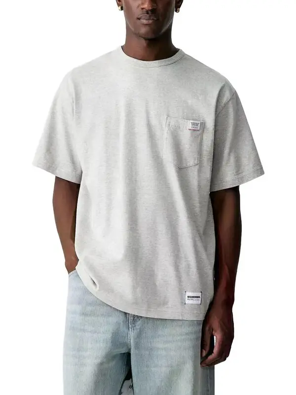 NEIGHBORHOOD Logo-patch Pocket T-shirt - Grey