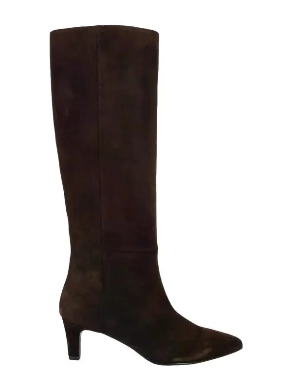 VIA ROMA 15 Pointed-toe Suede Boots - Brown