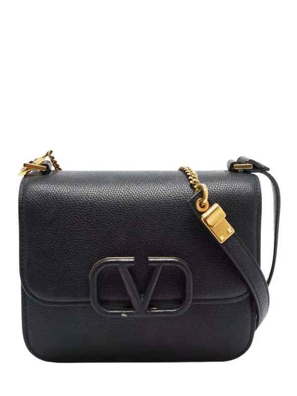 Valentino Garavani Vsling Grained Leather Cross Body Bag - Black