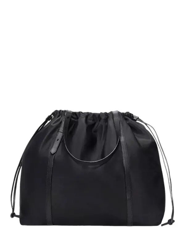 Mz Wallace Large Waverly Drawstring Tote Bag - Black