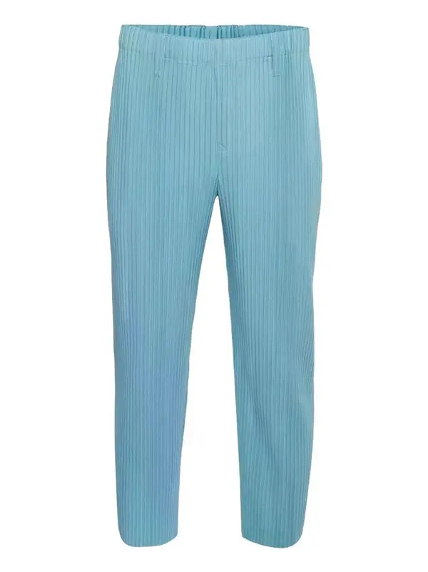 Issey Miyake Pleated Straight-leg Trousers - Blue