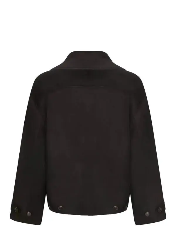 AMARANTO Zip-up Button-cuff Jacket - Black