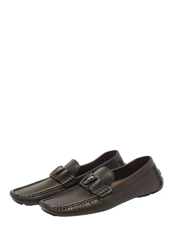 LOUIS VUITTON Monte Carlo Leather Loafers - Brown
