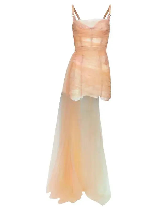 MARIA LUCIA HOHAN Elsinora Ruched Lace-trimmed Mini Dress - Pink
