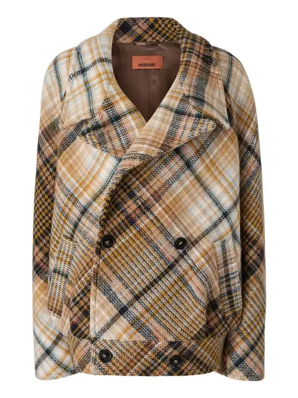 Missoni Double-breasted Raglan Jacket - Multicoloured