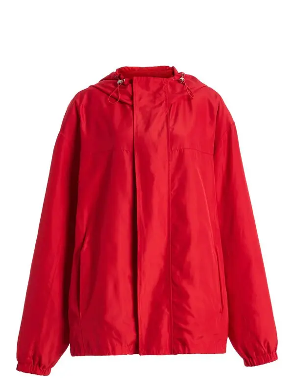 LII Hooded Shell Anorak Jacket - Red
