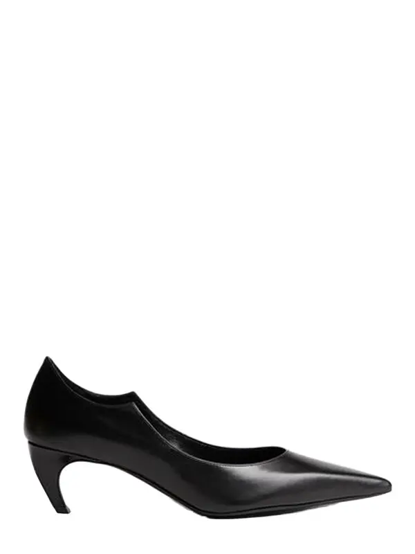 Khaite Valerie Leather Pumps - Black