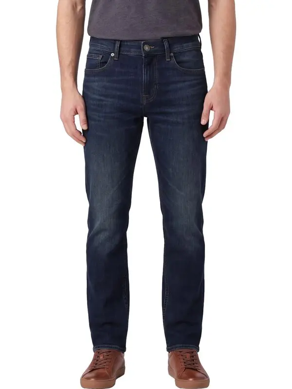 7 For All Mankind Mid-rise Slim-fit Skinny Jeans In Cotton Denim - Blue 1