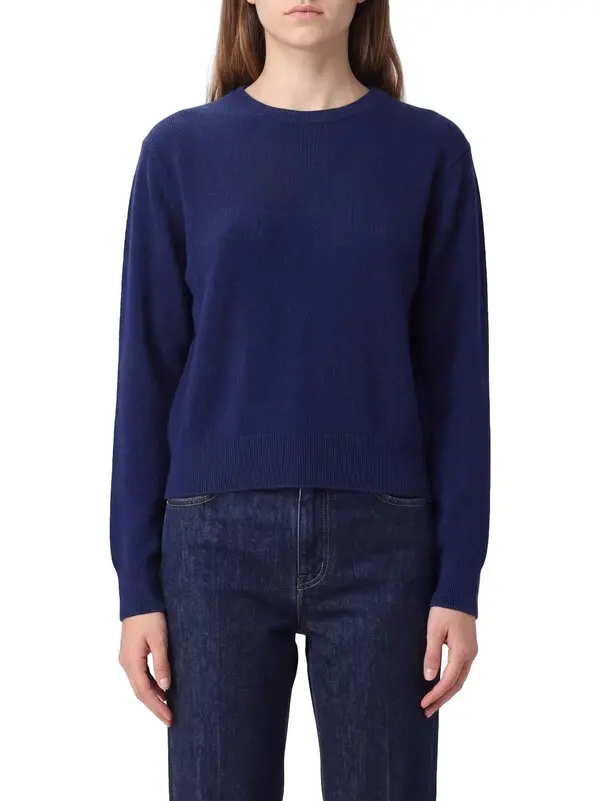 Extreme Cashmere Crew Neck Sweater In Pure Cashmere With Dropped Shoulders - Blue