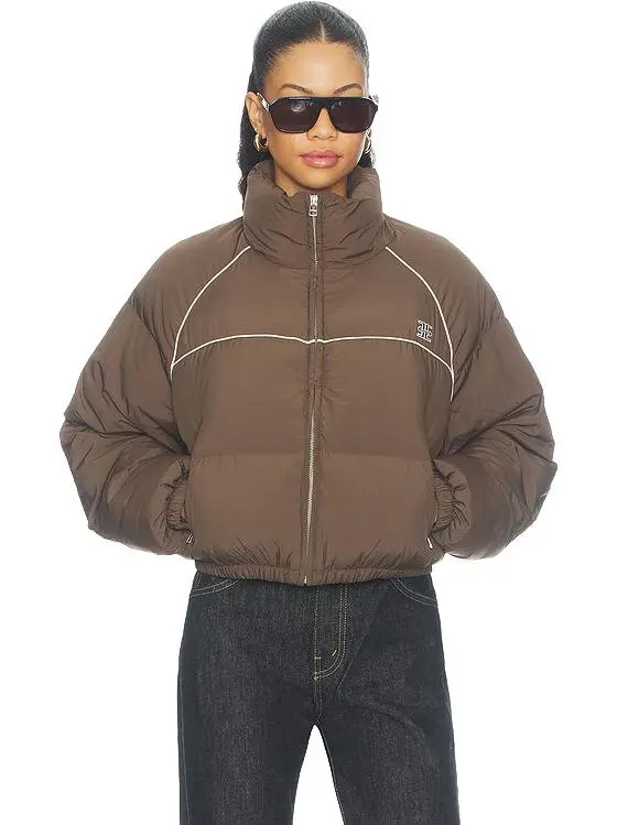 Eterne Technical Pongã© Down Puffer In . Also - Brown