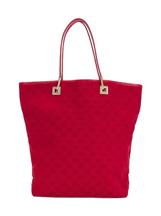 FWRD RENEW Gucci Gg Bucket Tote Bag - Red
